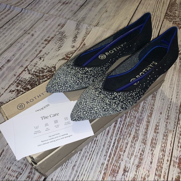Rothy's | Shoes | Rare New In Box Rothys Slate Metallic Point | Poshmark